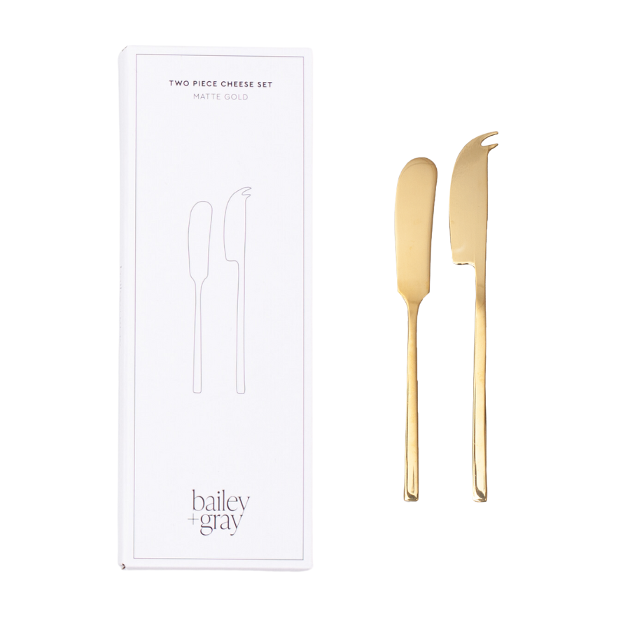Bailey + Gray Two Piece Cheese Knife Set – The Gift Group t/a Gather ...